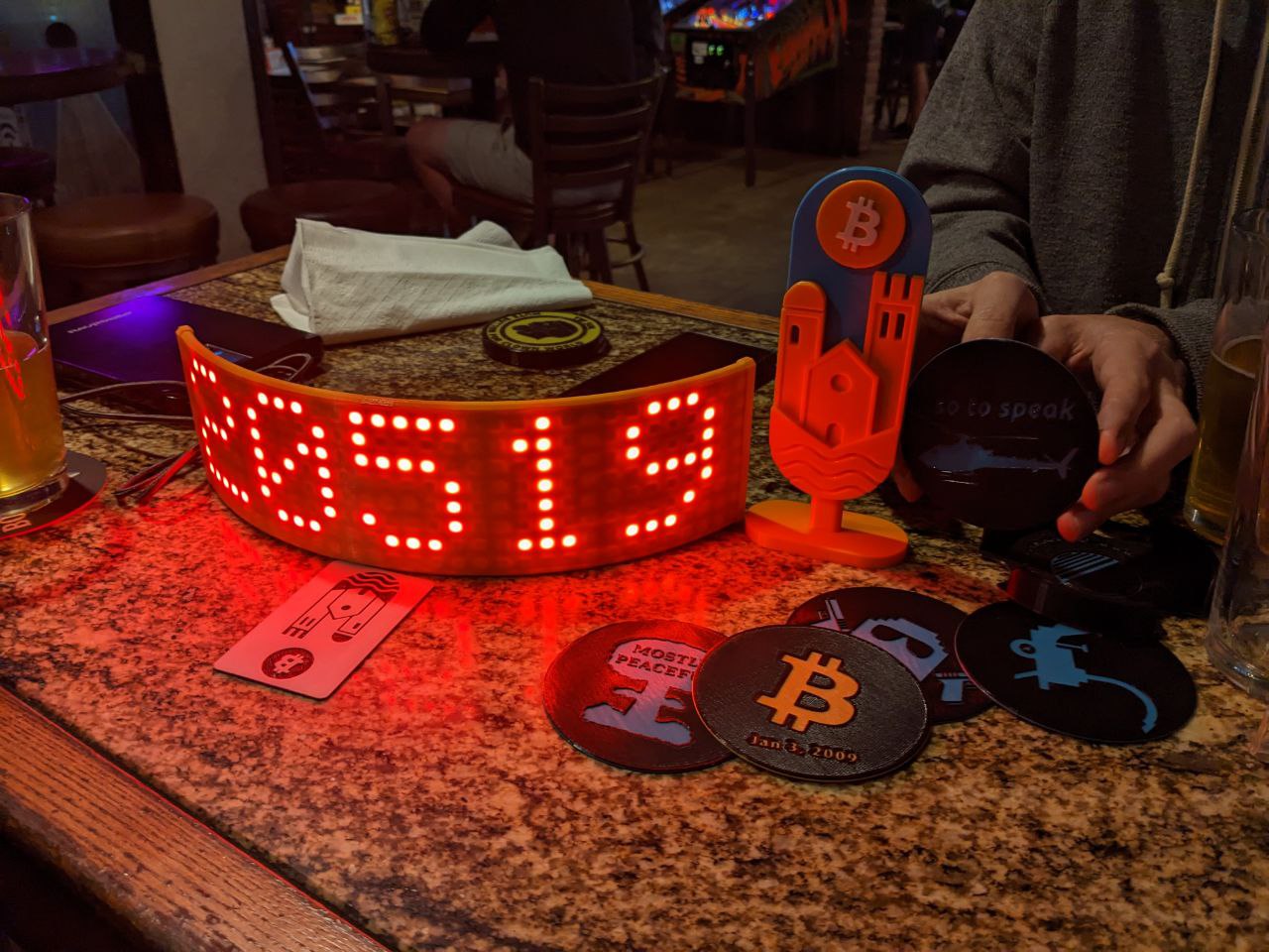 Bitcoin Clocks – darker sunrise